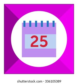 Vector Icon Flip Calendar Page Date Stock Vector (Royalty Free ...