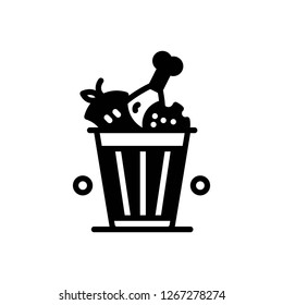 Vector Icon Food Waste Stock Vector (Royalty Free) 1267278274 ...