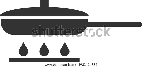 Vector Icon Frying Pan Lid On Stock Vector (Royalty Free) 1933134884 ...