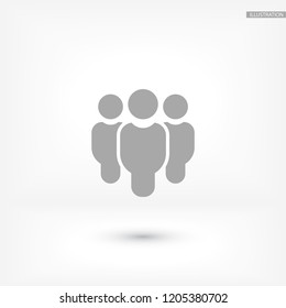 Three People Vector Icon Stock Vector (Royalty Free) 702732580 ...