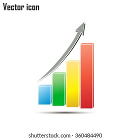 Growth Color Chart Graphic Infochart Analysis 스톡 일러스트 741749725 ...