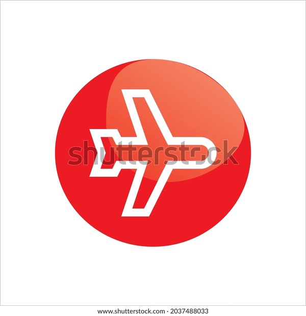 Vector Icon Hd Airplane Mode Stock Vector (Royalty Free) 2037488033 ...