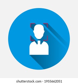 Vector Icon Identification Person Icon On Stock Vector (Royalty Free ...