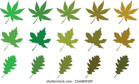 Vector Icon Illustration Material Mulberry Leaf Stock Vector (Royalty ...