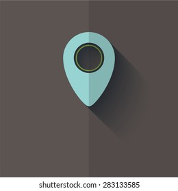 Letter D Pin Point Map Logo Stock Vector (Royalty Free) 1896254260