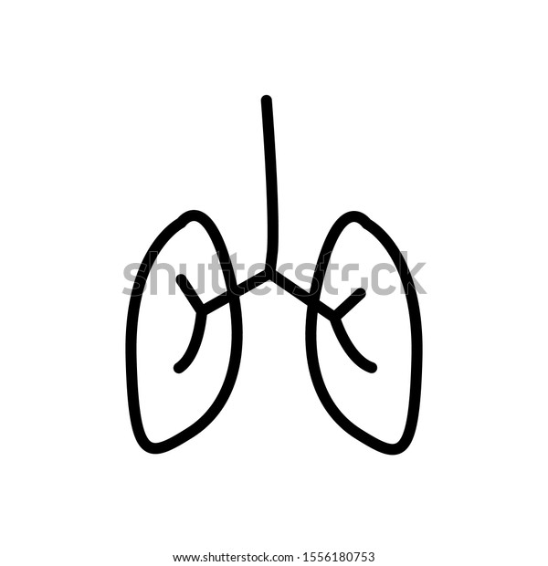 Vector Icon Lung Symbols Human Organs: เวกเตอร์สต็อก (ปลอดค่าลิขสิทธิ์ ...