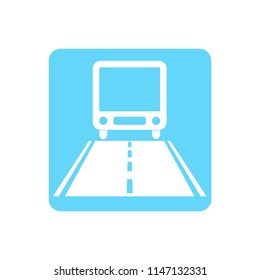 Vector Icon Luxury Bus Run On Stock Vector (Royalty Free) 1147132331 ...