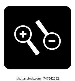 Vector Icon Magnifying Glass Zoom Object Stock Vector (Royalty Free ...