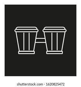 Vector Icon Musical Bongos Shape Stock Vector (Royalty Free) 1620825472 ...