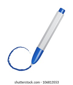 Vector Icon Pen Circle Stock Vector (Royalty Free) 106813553 | Shutterstock
