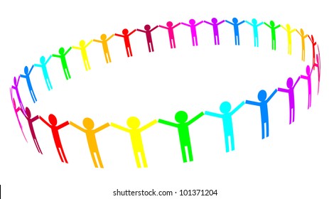 Vector Icon People Circle Stock Vector (Royalty Free) 101371204 ...