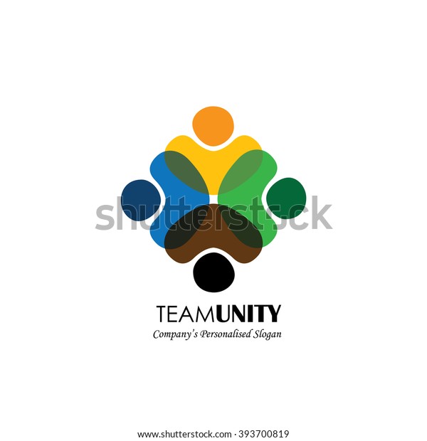 Vector Icon People Together Sign Unity Stock Vector (Royalty Free ...