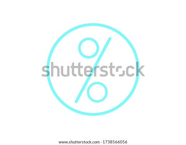 Vector Icon Percent Illustration Simbol Percent: เวกเตอร์สต็อก (ปลอดค่า ...