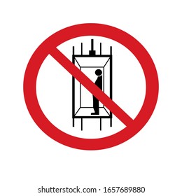 Vector Icon Prohibited Sign No Transportation Stock Vector (Royalty ...