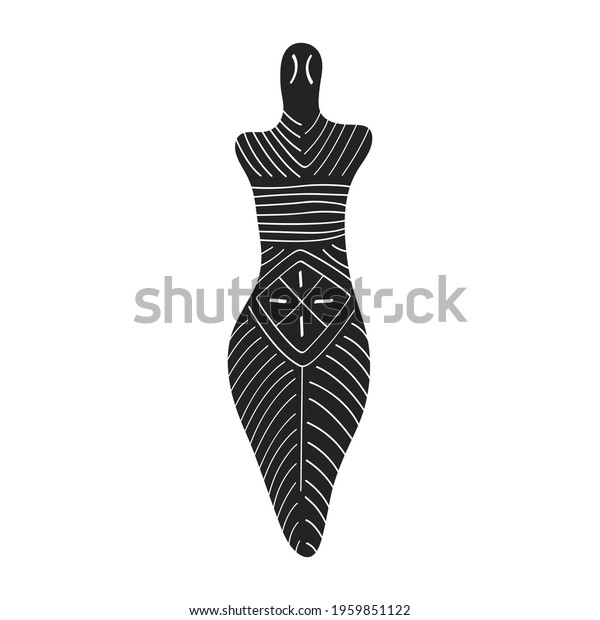 Vector Icon Ritual Anthropomorphic Symbol Culture Stock Vector (Royalty ...