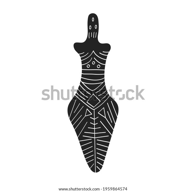 Vector Icon Ritual Anthropomorphic Symbol Culture Stock Vector (Royalty ...