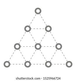 Vector Icon Sacred Pythagorean Symbol Tetractys Stock Vector (Royalty ...