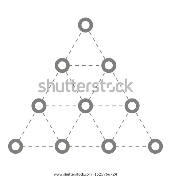 Vector Icon Sacred Pythagorean Symbol Tetractys Stock Vector (Royalty ...