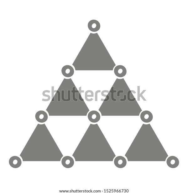 Vector Icon Sacred Pythagorean Symbol Tetractys Stock Vector (Royalty ...