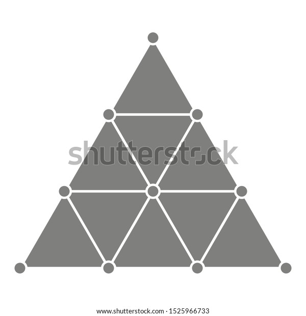 Vector Icon Sacred Pythagorean Symbol Tetractys Stock Vector (Royalty ...