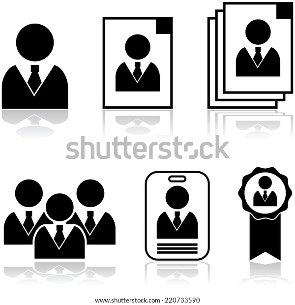 Vector Icon Set Showing Different Stages Stock Vector (Royalty Free ...