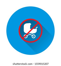 No Baby Stroller Buggy Stop Walking Stock Vector (Royalty Free) 2120625227