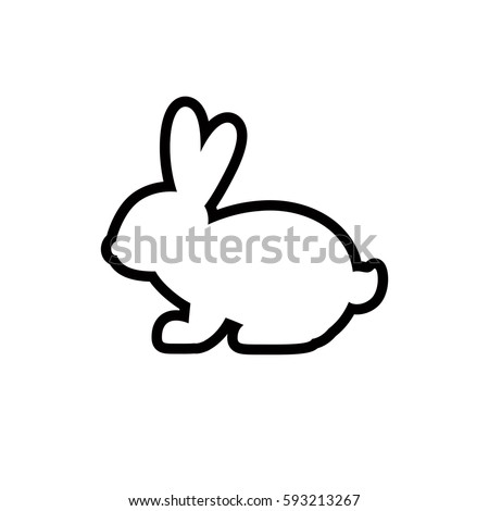 Rabbit Outline | Free download on ClipArtMag