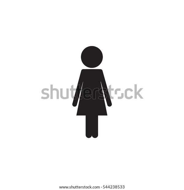 Vector Icon Single Woman Can Be Stock Vector (Royalty Free) 544238533