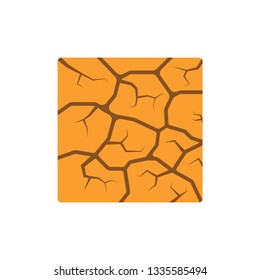 Vector Icon Soil Crack Stock Vector (Royalty Free) 1335585494 ...
