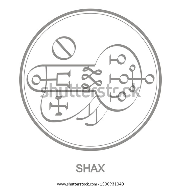 Vector Icon Symbol Demon Shax Sigil Stock Vector (Royalty Free ...