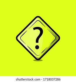Vector Icon Traffic Signs Question Marks Stock Vector (Royalty Free ...