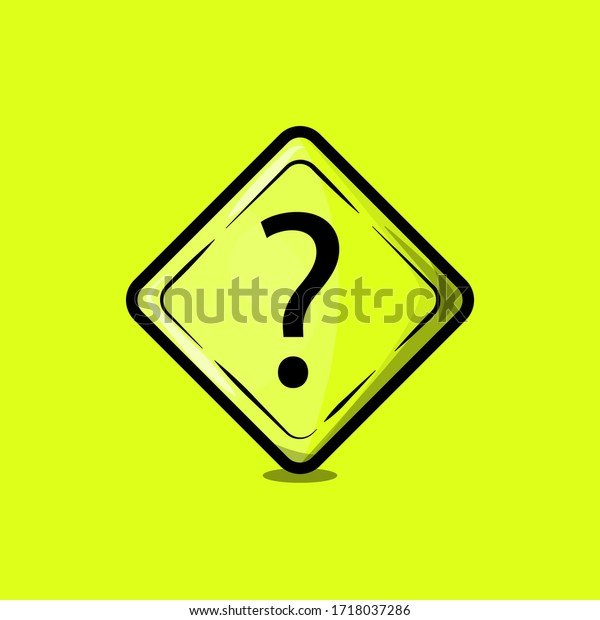 Vector Icon Traffic Signs Question Marks Stock Vector (Royalty Free ...