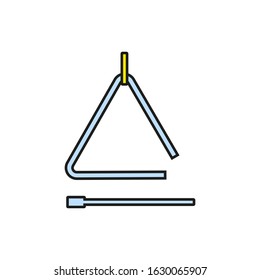 Vector Icon Triangle Musical Instrument Shape Stock Vector (Royalty ...