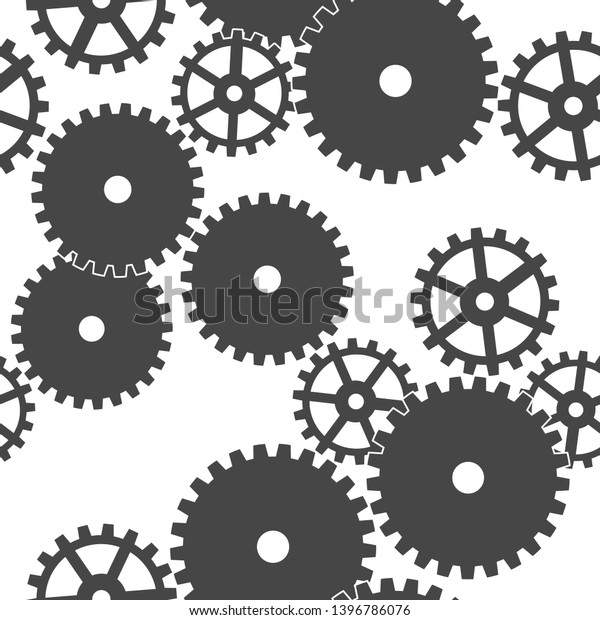 Vector Icon Two Gears Illustration Gears: เวกเตอร์สต็อก (ปลอดค่า ...