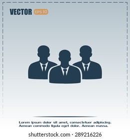 Vector Icon User Group Icon Business Stock Vector (Royalty Free ...