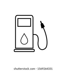 Vector Icon Vehicle Refueling Station Sign Stock Vector (Royalty Free ...