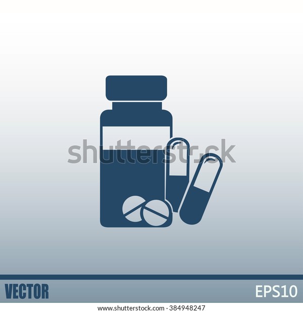 Vector Icon Vial Medicine Stock Vector (Royalty Free) 384948247 ...