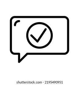 Vector Icons Check Message Lineal Style Stock Vector (Royalty Free ...