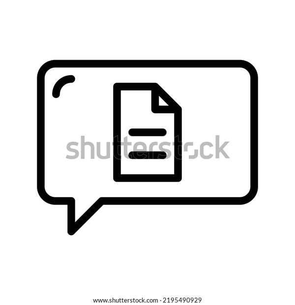 Vector Icons File Message Lineal Style Stock Vector (Royalty Free ...