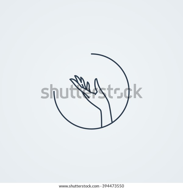 Vector Icons Graceful Female Hand Beautiful Stock Vector (Royalty Free ...
