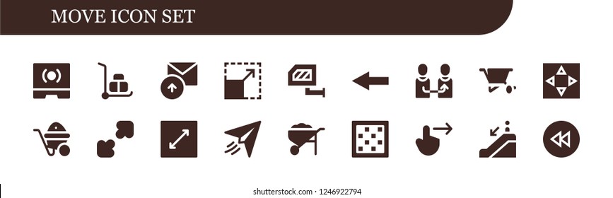 Vector Icons Pack 18 Filled Move Stock Vector (Royalty Free) 1246922794 ...