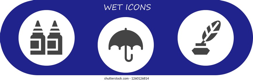 Vector Icons Pack 3 Filled Wet Stock Vector (Royalty Free) 1260126814 ...