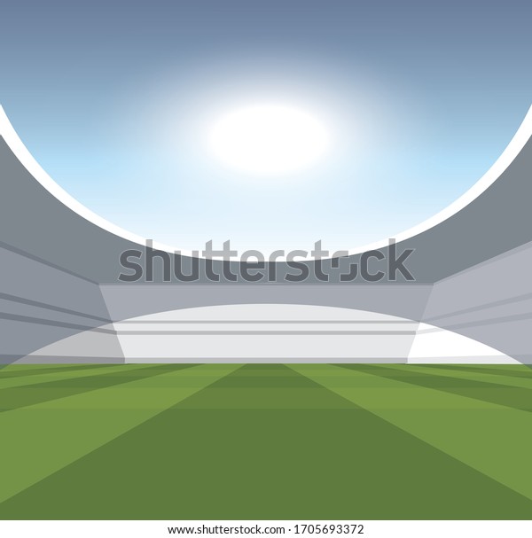 Vector Illustartion Generic Seated Stadium Green Stock Vector (Royalty ...