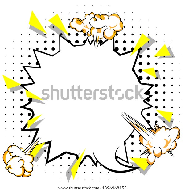 Vector Illustrated Retro Comic Book Background Stock Vector (Royalty ...