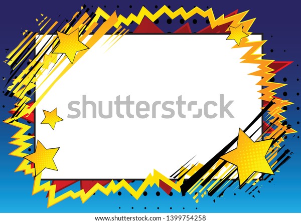 Vector Illustrated Retro Comic Book Background Stock Vector (Royalty ...