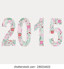 Vector Illustration 2015 Vector Numbers Made Stock Vector (Royalty Free ...