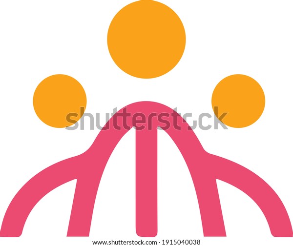 Vector Illustration 3 Human Logos Mosque Stock Vector (Royalty Free ...