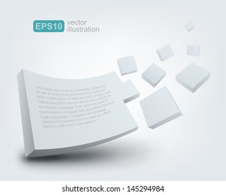Vector Illustration 3d Board Stock Vector (Royalty Free) 145294984 ...