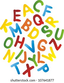 Vector Illustration Abc Stock Vector (Royalty Free) 107641877 ...
