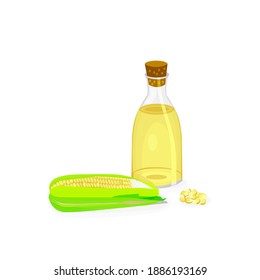 Vector Illustration About Corn Oil Source Stock Vector (Royalty Free ...